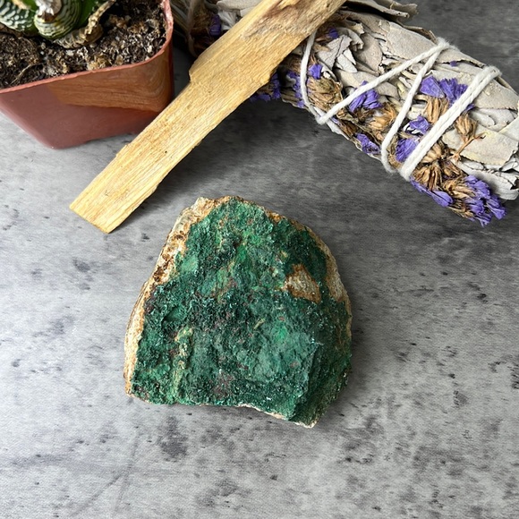 Accents | Malachite On Host Rock Az Hand Collected Raw Specimen ...